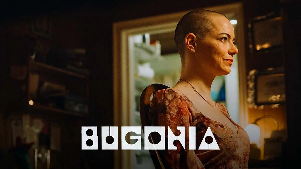 Bugonia: trailer e pôster revelam Emma Stone careca em sci-fi bizarro de Lanthimos